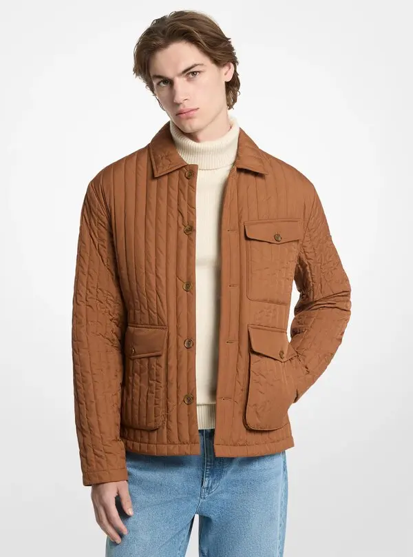 Michael Kors Quilted Chore Jacket In Size By