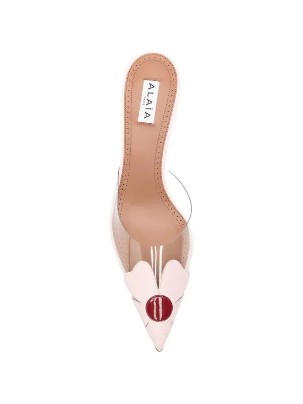 Alaïa Bloom Mules - Pink