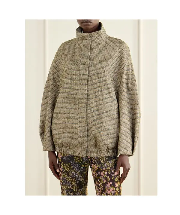 Dries Van Noten Checked Bomber Jacket