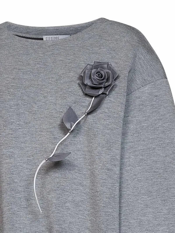 Giuseppe Di Morabito 3d Rose Detail Sweatshirt