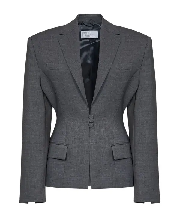 Giuseppe Di Morabito Structured Single-breasted Blazer - Grey