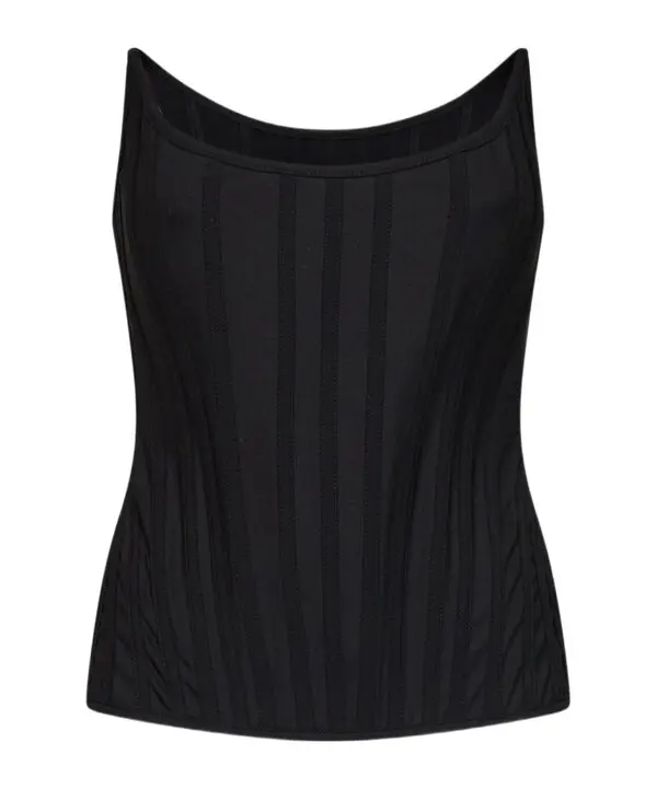 Giuseppe Di Morabito Strapless Boned Top - Black