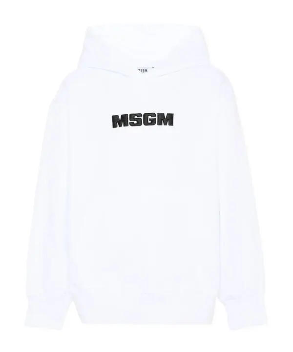 MSGM Logo-embroidered Hoodie