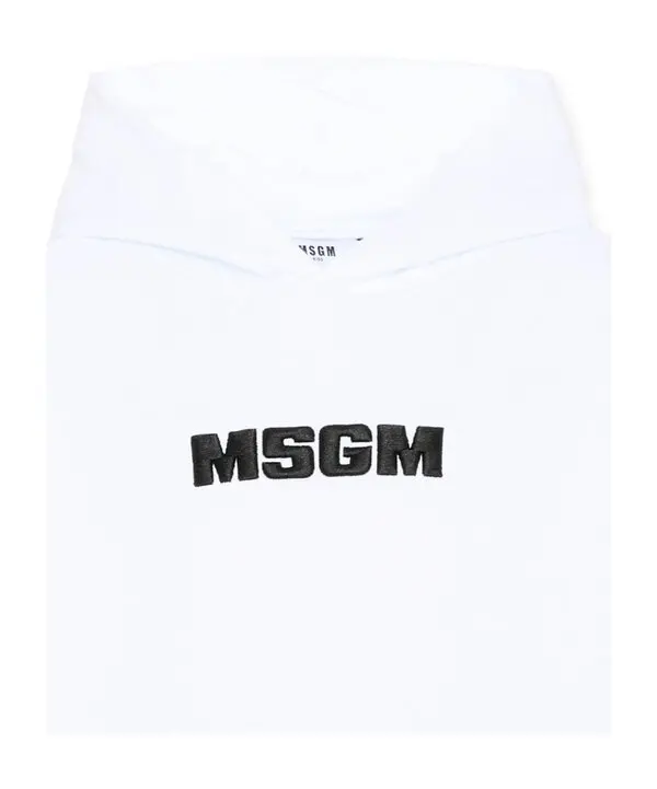 MSGM Logo-embroidered Hoodie