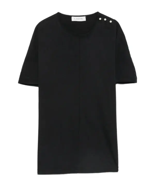 LANVIN Embellished T-shirt - Black