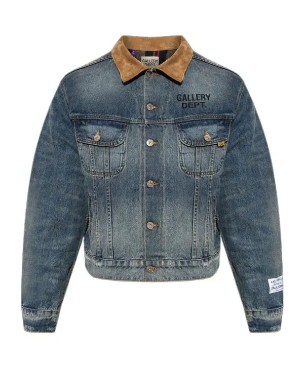 GALLERY DEPT. Cordcollar Cropped Denim Jacket