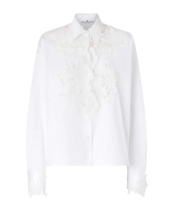 Ermanno Scervino Floral Lace Shirt - No