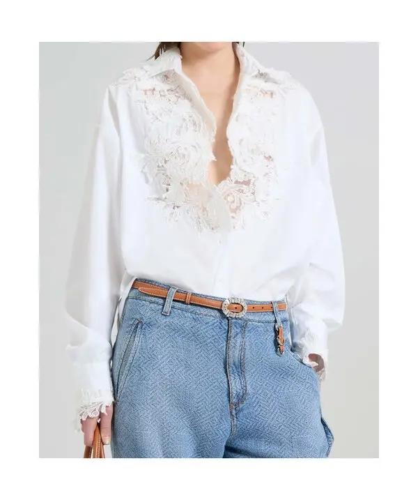 Ermanno Scervino Floral Lace Shirt
