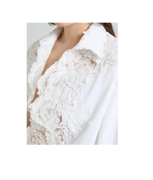 Ermanno Scervino Floral Lace Shirt
