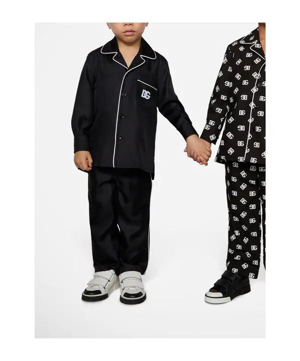 Dolce & Gabbana Embroidered-logo Long-sleeve Shirt