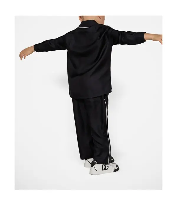 Dolce & Gabbana Embroidered-logo Long-sleeve Shirt