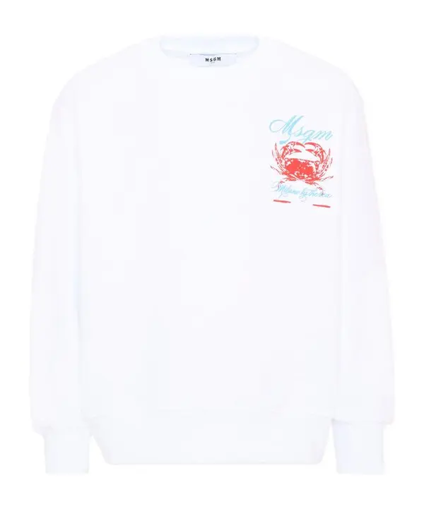 MSGM Crab-print Sweatshirt