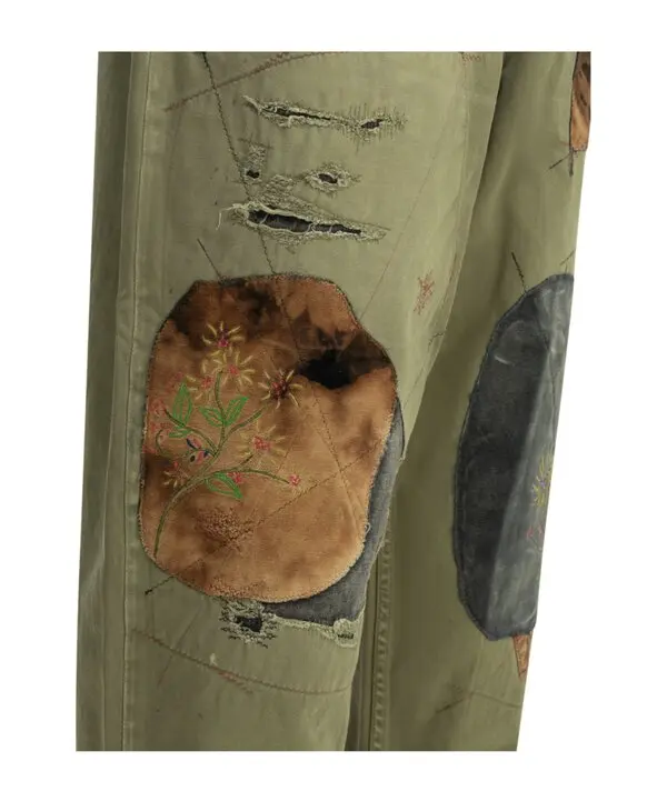 Kapital Katsuragi Patchwork Embroidered Tailored Trousers