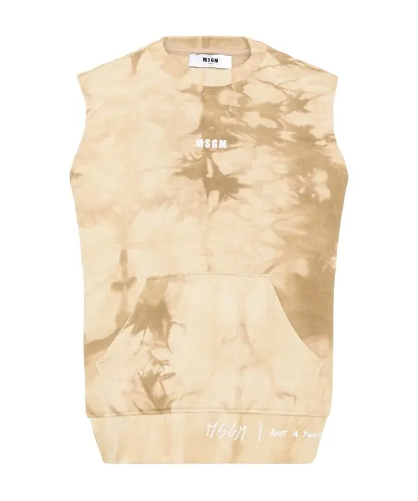 MSGM Tie-dye Kangaroo-pocket Sweatshirt