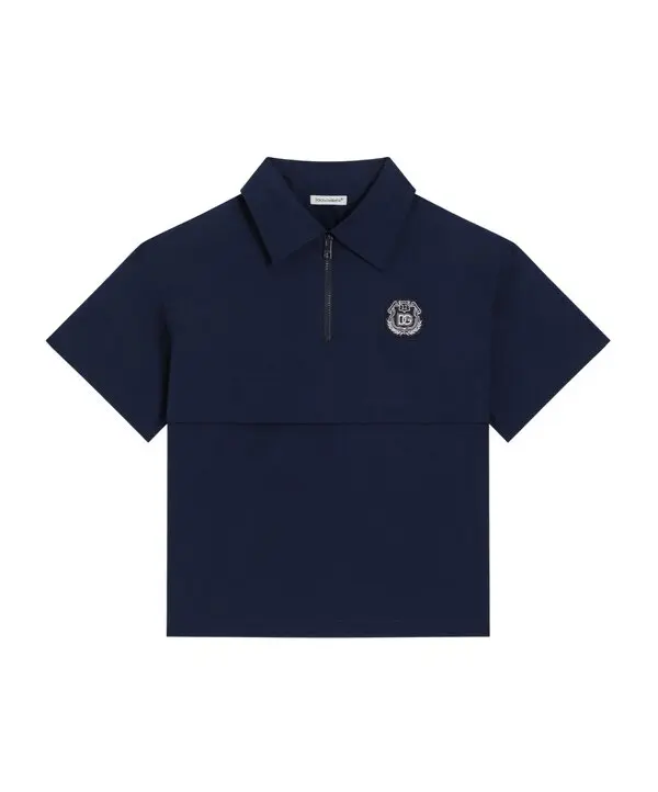 Dolce & Gabbana Logo-patch Polo Shirt
