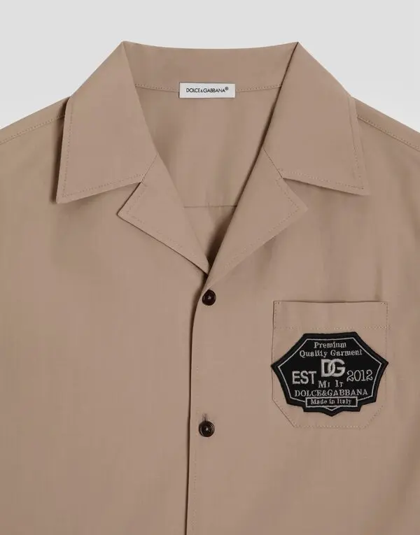 Dolce & Gabbana Logo-patch Short-sleeve Shirt