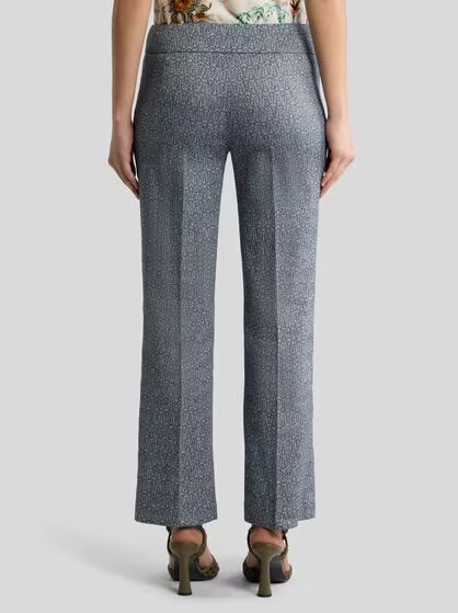 Etro Jacquard Straight-leg Trousers