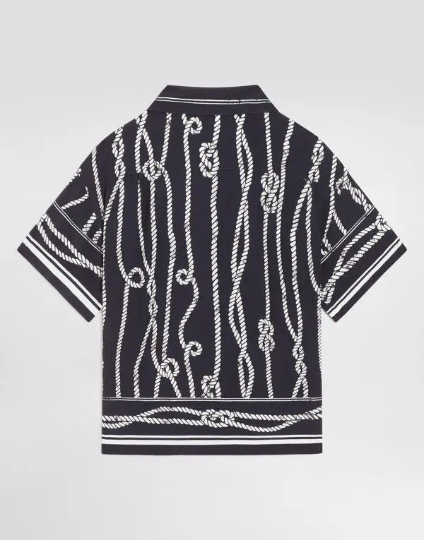 Dolce & Gabbana Marina-print Viscose Shirt