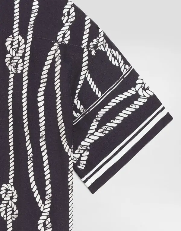 Dolce & Gabbana Marina-print Viscose Shirt