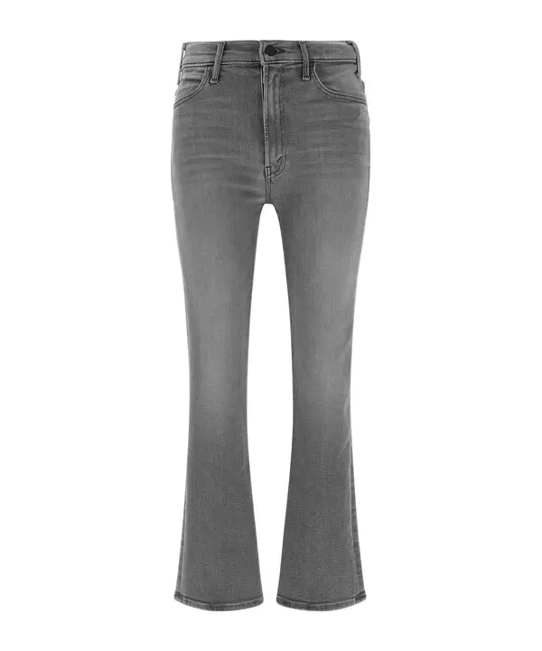 MOTHER The Hustler Ankle Fray Jeans - Grey