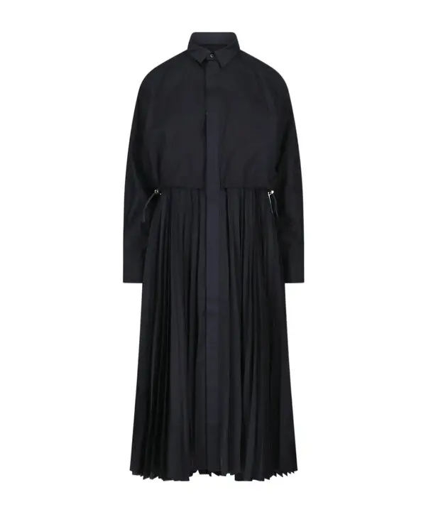 Sacai Long-sleeved Dress - Black