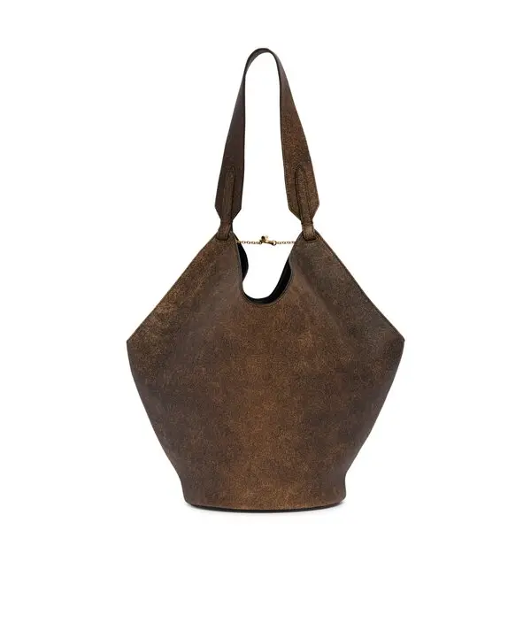 Khaite Lotus Tote Bag - Brown