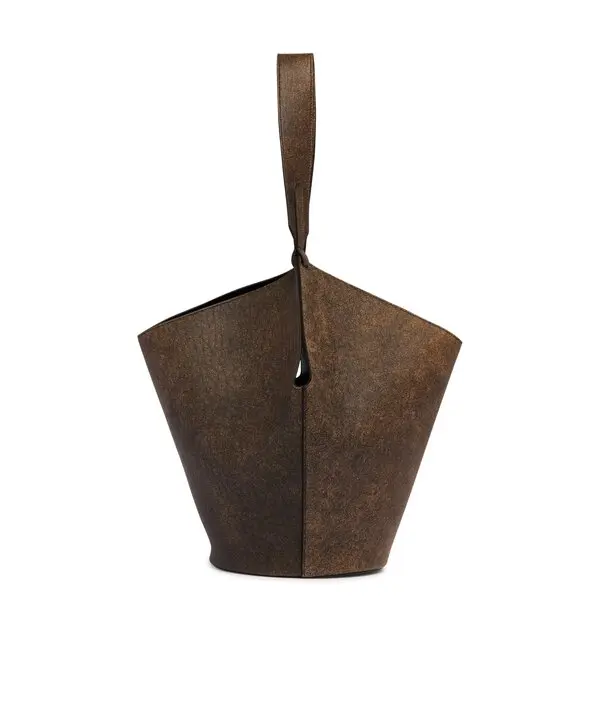 Khaite Lotus Tote Bag - Brown