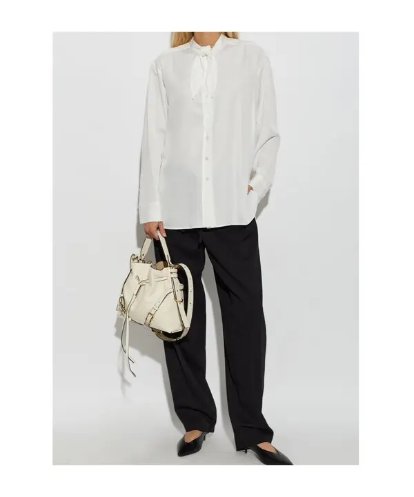Paul Smith Tie-neck Oversized Shirt