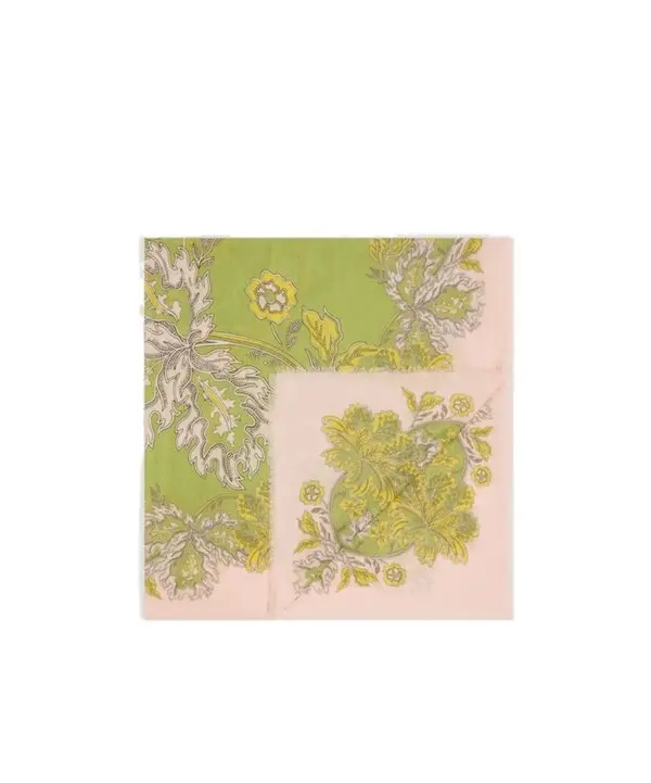 La DoubleJ Floral-print Frayed-edge Scarf