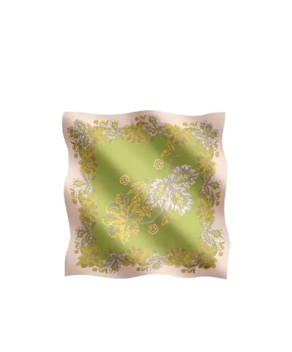 La DoubleJ Floral-print Frayed-edge Scarf