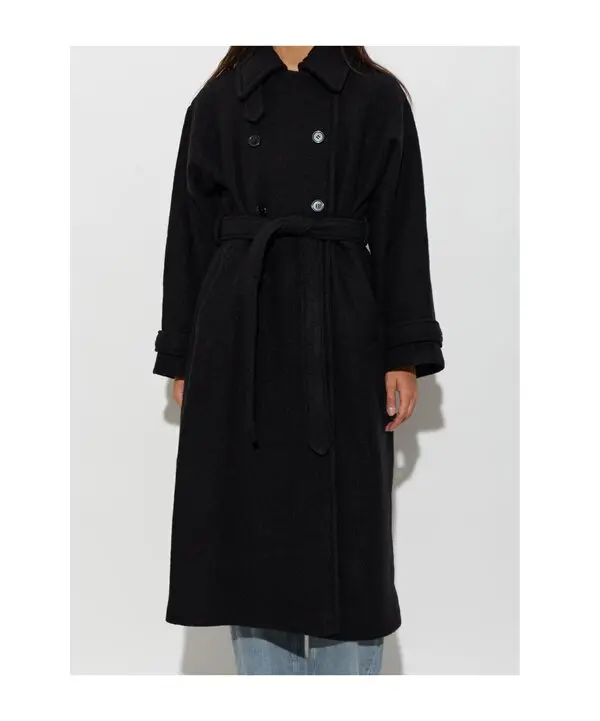 A.p.c. Lea Belted Double-breasted Coat