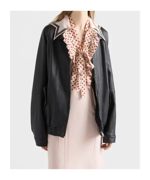 Prada Nappa Leather Blouson Jacket