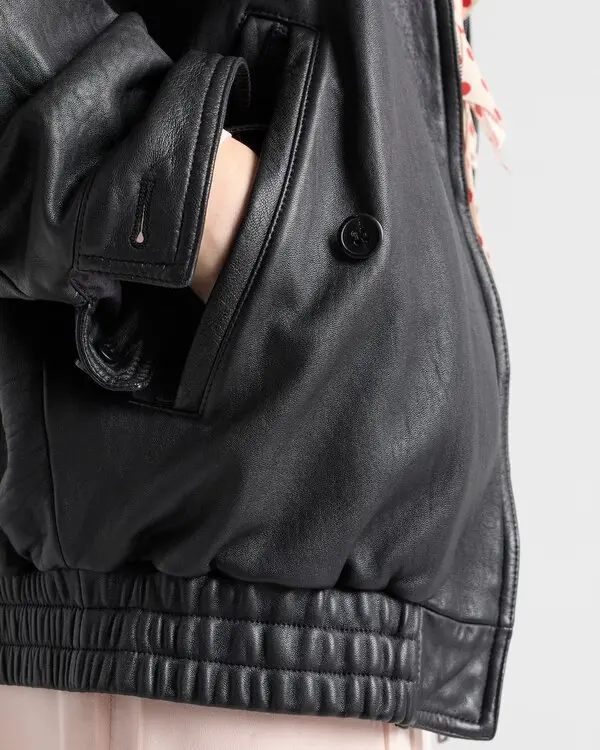 Prada Nappa Leather Blouson Jacket