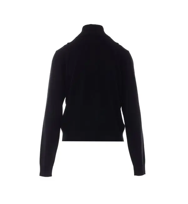 Zimmermann Lace Trim Turtleneck Knitted Sweater