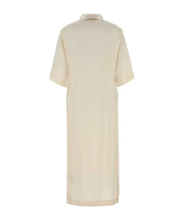 Carven Dr447 Satin Shirt Dress