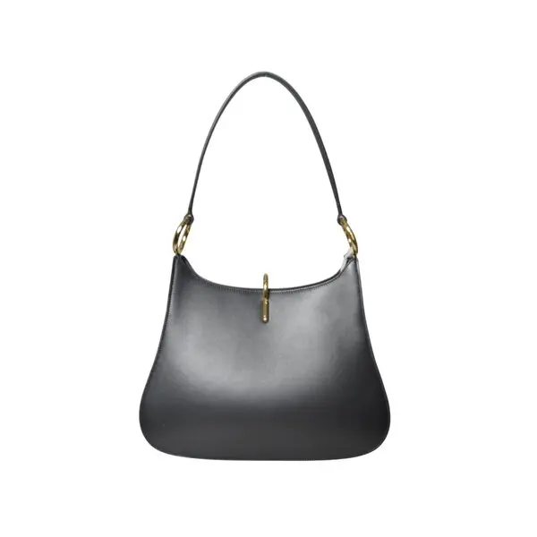 Rabanne Large Ring Shoulder Bag - Black/gold