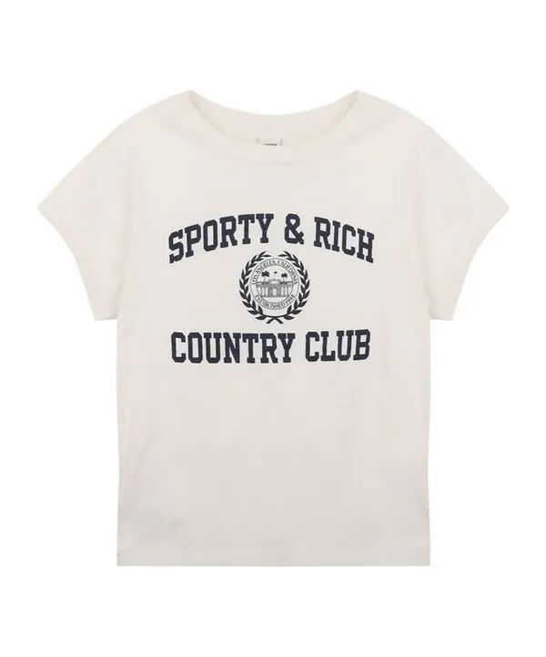 SPORTY  RICH Crew-neck T-shirt