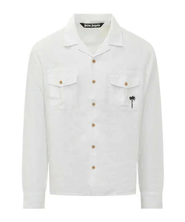 Palm Angels Palm Embroidered Shirt