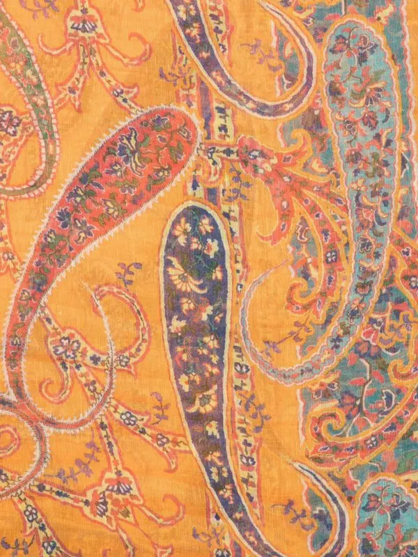 Etro Paisley Border Scarf