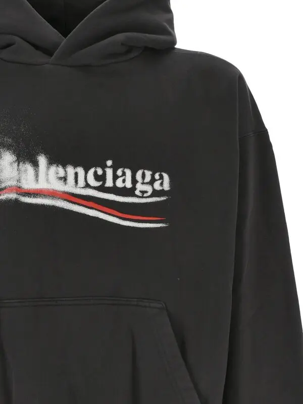 Balenciaga Logo Printed Hoodie