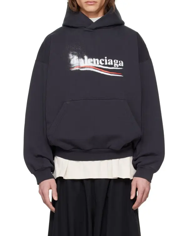 Balenciaga Logo Printed Hoodie