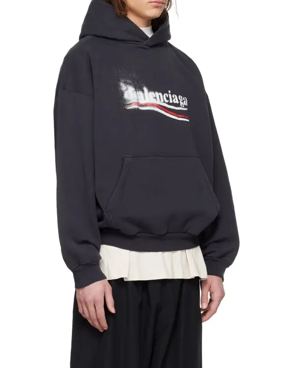 Balenciaga Logo Printed Hoodie