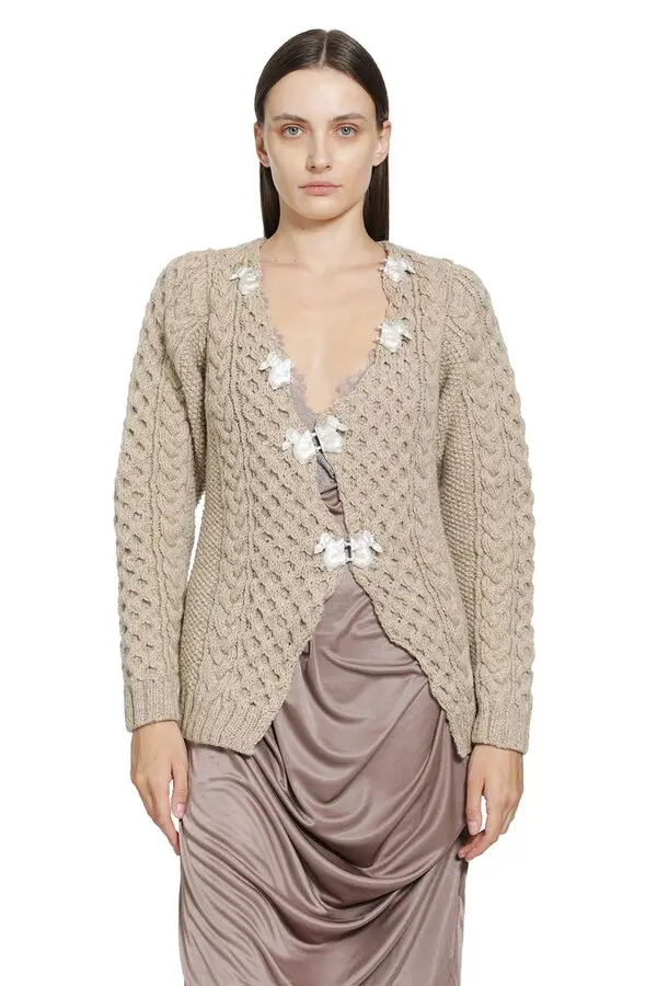 PILLINGS Chunky Wool Cardigan
