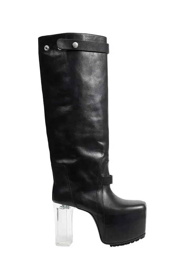 Rick Owens Tower Naska Kiss Boots - Black