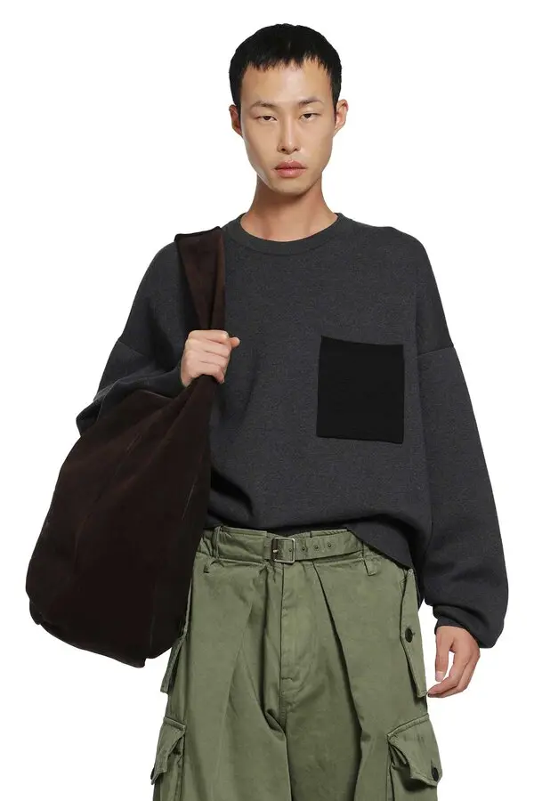 Loewe Anagram Pocket Sweater - Grey