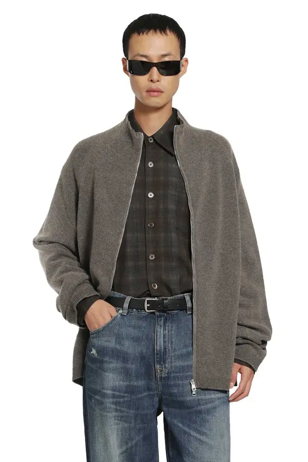 Our Legacy Line Zip Cardigan - Brown