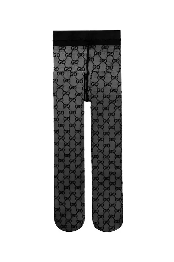 Gucci Gg Stretch Nylon Tights - Black