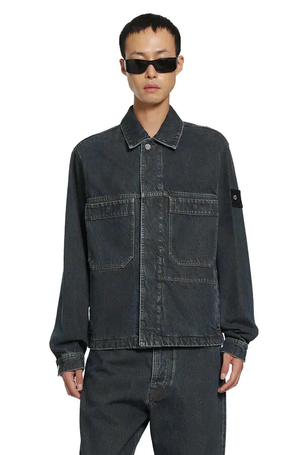Stone Island 4100006 Denim Jacket - Blue