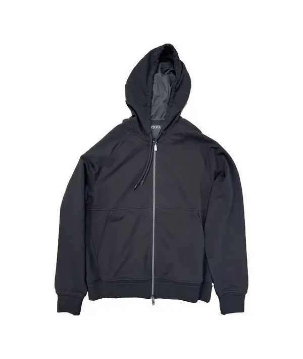 Zegna Zip-up Sweatshirt - Black