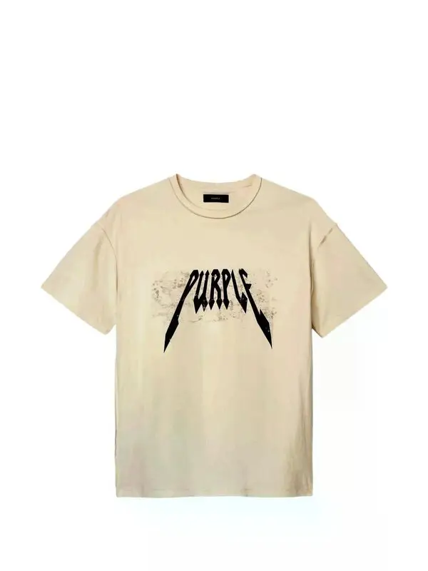 PURPLE BRAND Textured Inside-out T-shirt